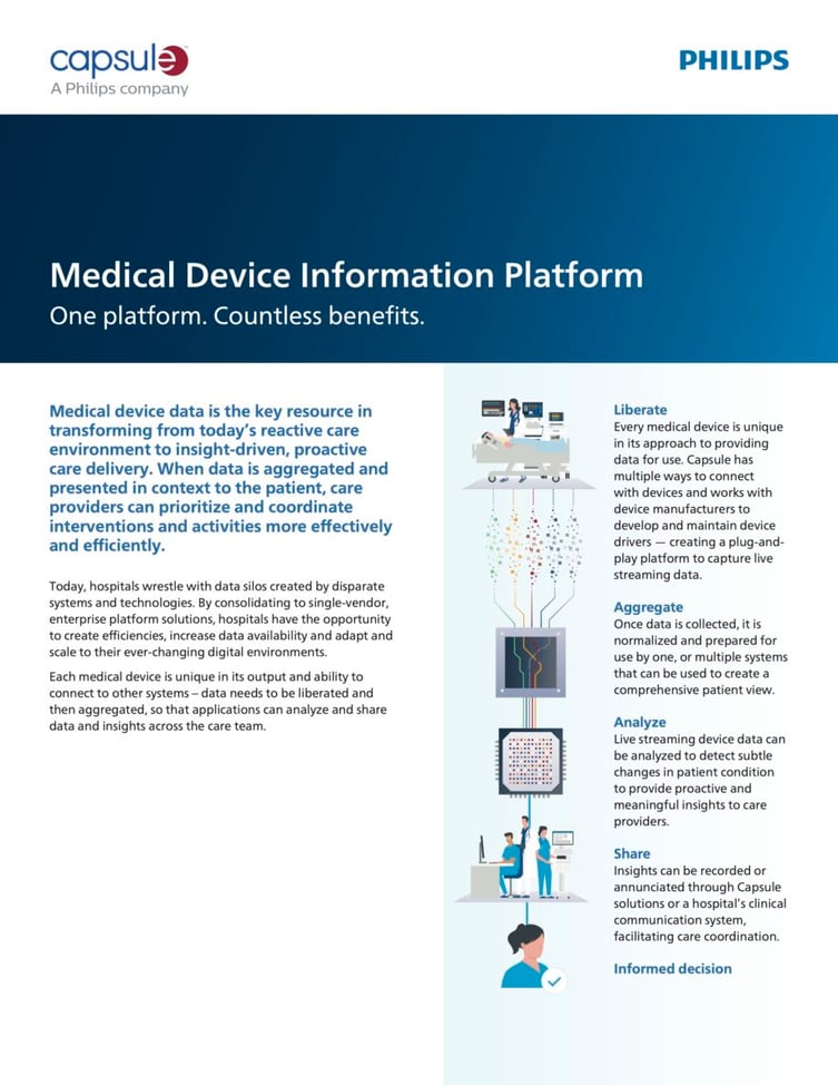 Medical Device Integration Unlocks The Potential of Care Improvement Medical Device Integration Unlocks The Potential of Care Improvement